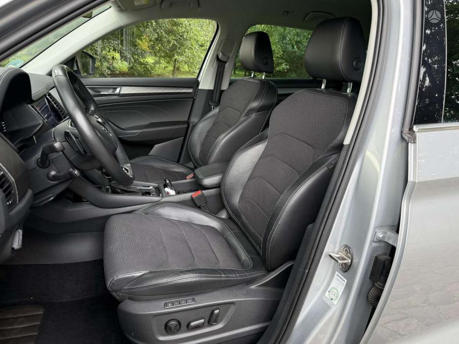 Grey Skoda Kodiaq 2023 in Kaunas, with an engine capacity of 1.97 L and mileage of 131 thousand km for 23999 €, photo 15 on AUTOMOTO.COM.LV