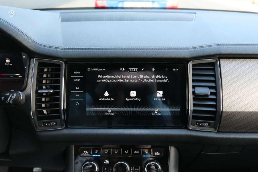 Pelēks Skoda Kodiaq 2023 Viļņa, ar dzinēja tilpumu 1.97 L un nobraukumu 182 tūkst. km par 26600 €, foto 24 vietnē AUTOMOTO.COM.LV