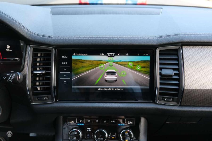 Pelēks Skoda Kodiaq 2023 Viļņa, ar dzinēja tilpumu 1.97 L un nobraukumu 182 tūkst. km par 26600 €, foto 27 vietnē AUTOMOTO.COM.LV