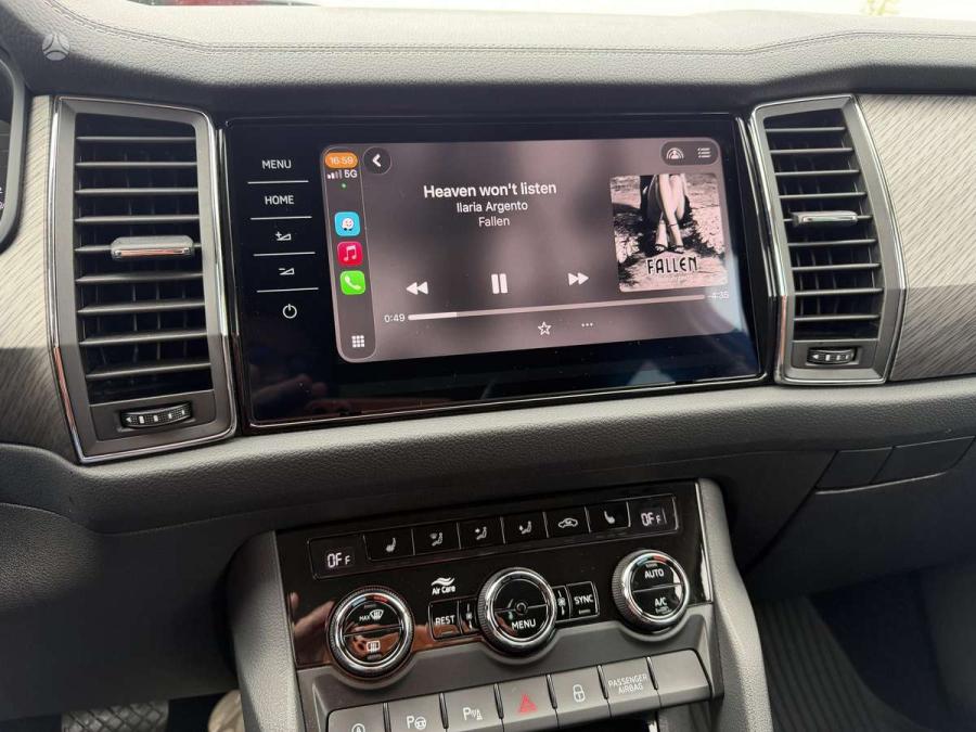 Grey Skoda Kodiaq 2023 in Siauliai, with an engine capacity of 1.97 L and mileage of 191 thousand km for 24990 €, photo 30 on AUTOMOTO.COM.LV