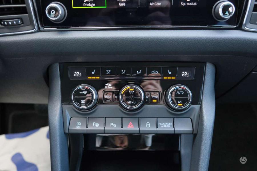 Pelēks Skoda Kodiaq 2023 Viļņa, ar dzinēja tilpumu 1.97 L un nobraukumu 143 tūkst. km par 27700 €, foto 18 vietnē AUTOMOTO.COM.LV