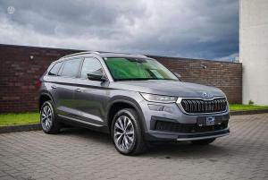 Grey Skoda Kodiaq 2023 in Marijampole, with an engine capacity of 1.97 L and mileage of 217 thousand km for 21750 €, photo  on AUTOMOTO.COM.LV