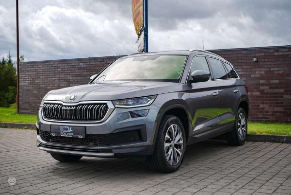 Skoda Kodiaq 2023 in Marijampole on AUTOMOTO.COM.LV Grey Skoda Kodiaq 2023 in Marijampole, with an engine capacity of 1.97 L and mileage of 217 thousand km for 21750 €, photo 4 on AUTOMOTO.COM.LV