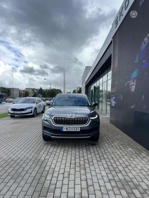 Grey Skoda Kodiaq 2023 in Klaipeda, with an engine capacity of 1.98 L and mileage of 129 thousand km for 29900 €, photo 4 on AUTOMOTO.COM.LV