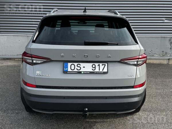 Pelēks Skoda Kodiaq 2023 Rīga, ar dzinēja tilpumu 2.00 L un nobraukumu 121 tūkst. km par 26300 €, foto 5 vietnē AUTOMOTO.COM.LV