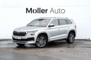 Grey Skoda Kodiaq 2023 in Riga, with an engine capacity of 2.00 L and mileage of 134 thousand km for 30500 €, photo  on AUTOMOTO.COM.LV