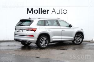 Grey Skoda Kodiaq 2023 in Riga, with an engine capacity of 2.00 L and mileage of 134 thousand km for 30500 €, photo 5 on AUTOMOTO.COM.LV