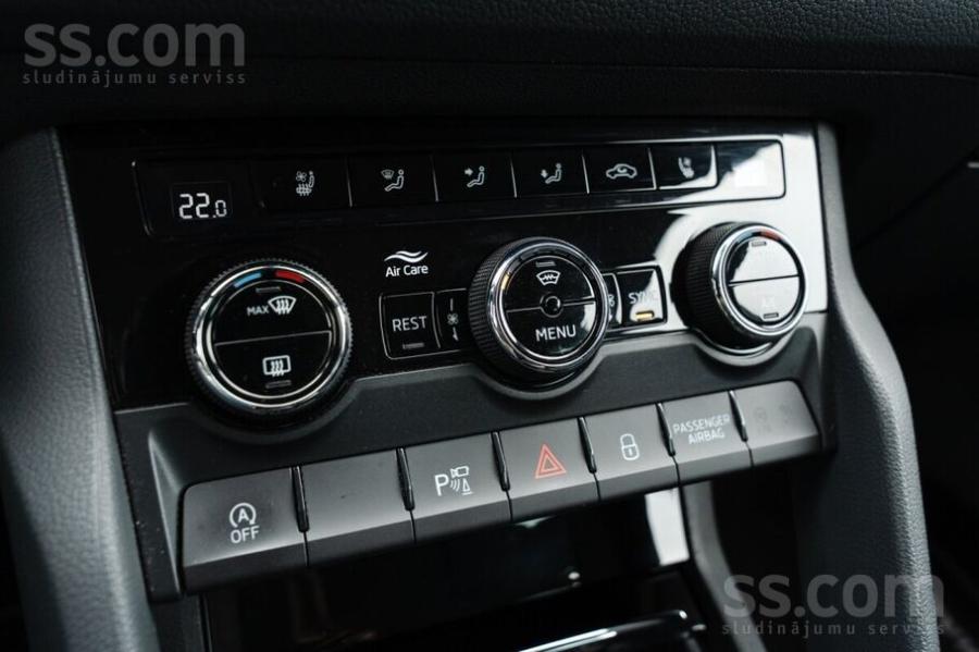 Grey Skoda Kodiaq 2023 in Riga, with an engine capacity of 2.00 L and mileage of 134 thousand km for 30500 €, photo 22 on AUTOMOTO.COM.LV
