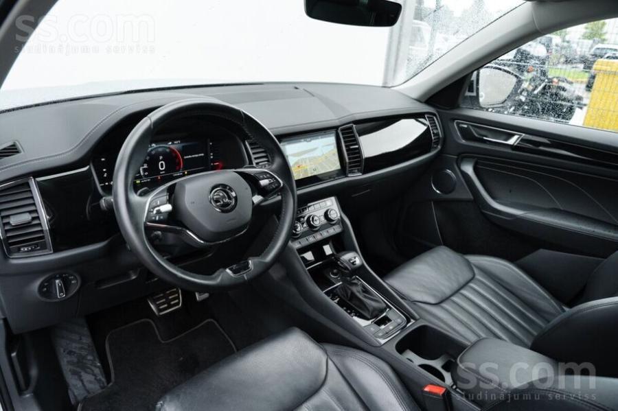 Grey Skoda Kodiaq 2023 in Riga, with an engine capacity of 2.00 L and mileage of 134 thousand km for 30500 €, photo 31 on AUTOMOTO.COM.LV