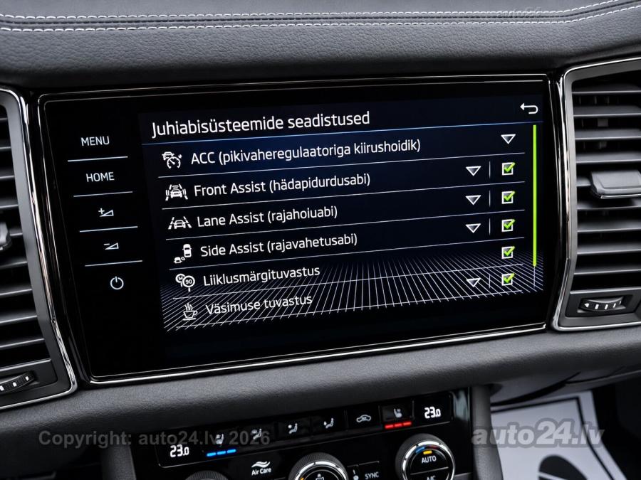 Серый Шкода Kodiaq 2023 в Пярну, объемом двигателя 2.00 л и пробегом 81 тыс. км за 35990 €, фото 21 на AUTOMOTO.COM.LV