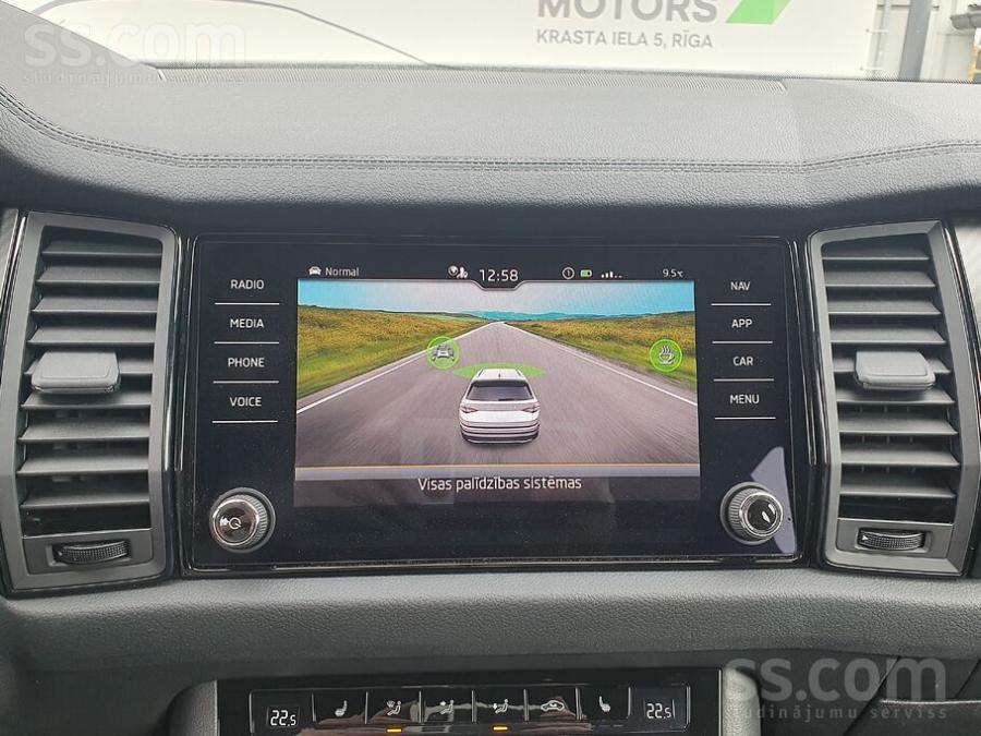 Pelēks Skoda Kodiaq 2023 Rīga, ar dzinēja tilpumu 2.00 L un nobraukumu 58 tūkst. km par 32900 €, foto 24 vietnē AUTOMOTO.COM.LV