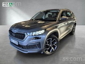 Grey Skoda Kodiaq 2023 in Riga, with an engine capacity of 1.50 L and mileage of 77 thousand km for 25990 €, photo 1 on AUTOMOTO.COM.LV
