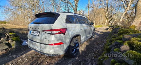 Grey Skoda Kodiaq 2024 in Tallinn, with an engine capacity of 2.00 L and mileage of 59 thousand km for 37900 €, photo 3 on AUTOMOTO.COM.LV