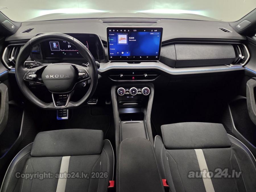 Grey Skoda Kodiaq 2024 in Tallinn, with an engine capacity of 2.00 L and mileage of 54 thousand km for 44500 €, photo 8 on AUTOMOTO.COM.LV