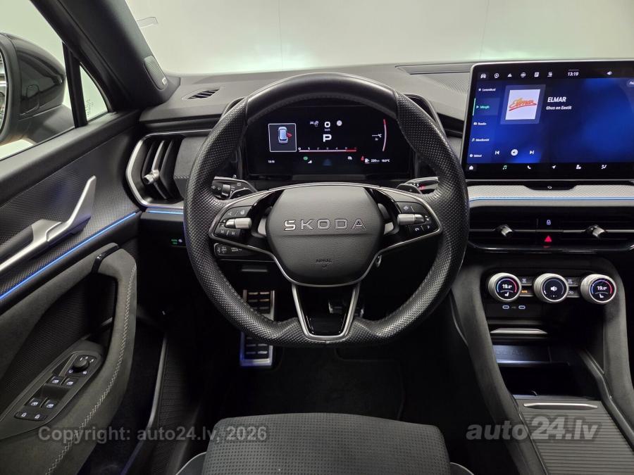 Grey Skoda Kodiaq 2024 in Tallinn, with an engine capacity of 2.00 L and mileage of 54 thousand km for 44500 €, photo 15 on AUTOMOTO.COM.LV