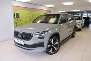 Grey Skoda Kodiaq 2024 in Vilnius, with an engine capacity of 1.98 L and mileage of 53 thousand km for 39400 €, photo  on AUTOMOTO.COM.LV