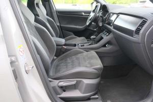 Grey Skoda Kodiaq 2024 in Vilnius, with an engine capacity of 1.98 L and mileage of 53 thousand km for 39400 €, photo 11 on AUTOMOTO.COM.LV