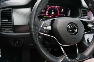 Grey Skoda Kodiaq 2024 in Vilnius, with an engine capacity of 1.98 L and mileage of 53 thousand km for 39400 €, photo 21 on AUTOMOTO.COM.LV