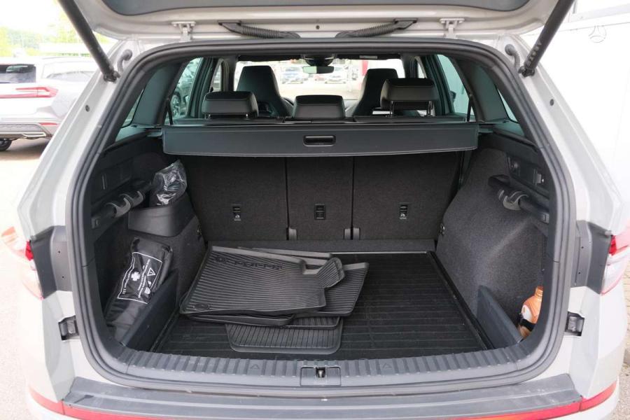 Grey Skoda Kodiaq 2024 in Vilnius, with an engine capacity of 1.98 L and mileage of 53 thousand km for 39400 €, photo 31 on AUTOMOTO.COM.LV
