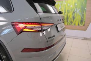 Grey Skoda Kodiaq 2024 in Vilnius, with an engine capacity of 1.98 L and mileage of 53 thousand km for 39400 €, photo 36 on AUTOMOTO.COM.LV