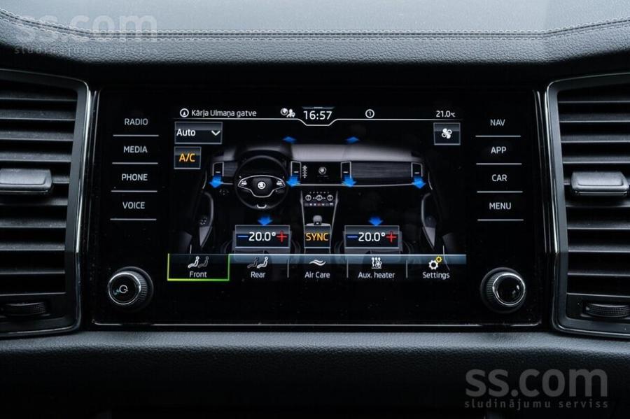 Pelēks Skoda Kodiaq 2024 Rīga, ar dzinēja tilpumu 2.00 L un nobraukumu 147 tūkst. km par 28950 €, foto 15 vietnē AUTOMOTO.COM.LV