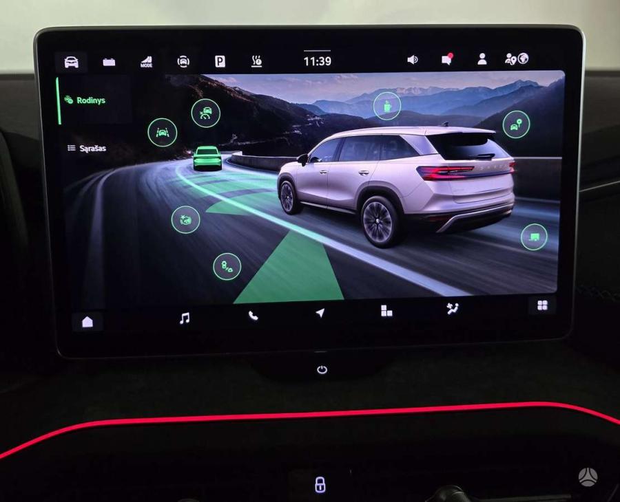Pelēks Skoda Kodiaq 2024 Šauļi, ar dzinēja tilpumu 1.50 L un nobraukumu 35 tūkst. km par 36900 €, foto 21 vietnē AUTOMOTO.COM.LV