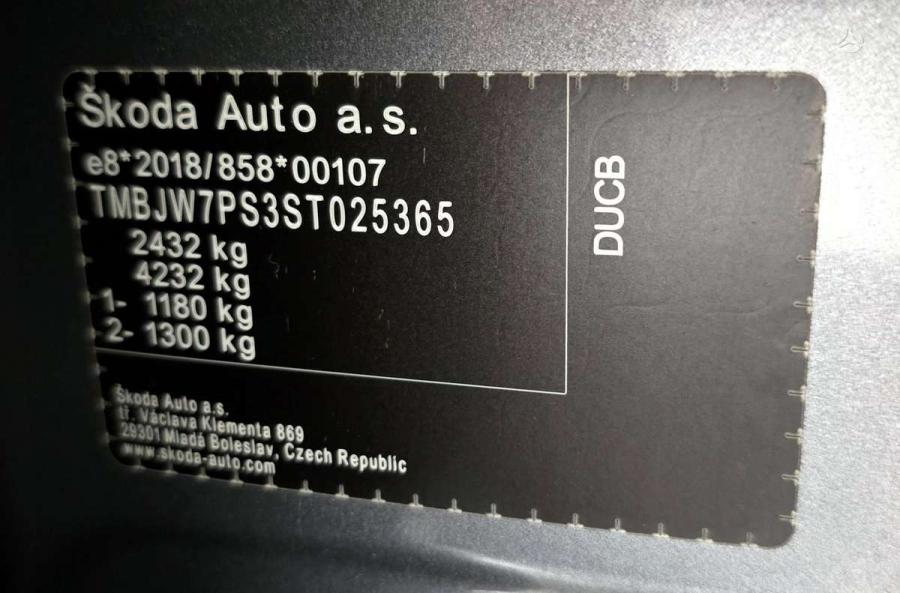 Pelēks Skoda Kodiaq 2024 Šauļi, ar dzinēja tilpumu 1.50 L un nobraukumu 35 tūkst. km par 36900 €, foto 40 vietnē AUTOMOTO.COM.LV