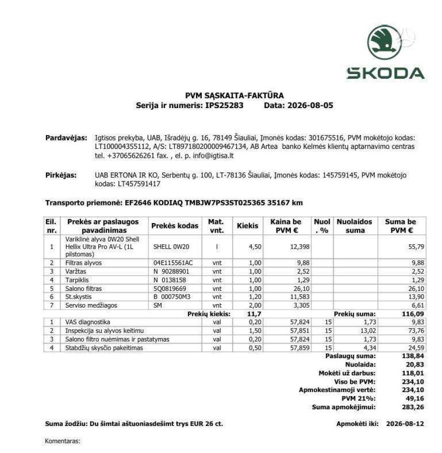 Pelēks Skoda Kodiaq 2024 Šauļi, ar dzinēja tilpumu 1.50 L un nobraukumu 35 tūkst. km par 36900 €, foto 42 vietnē AUTOMOTO.COM.LV
