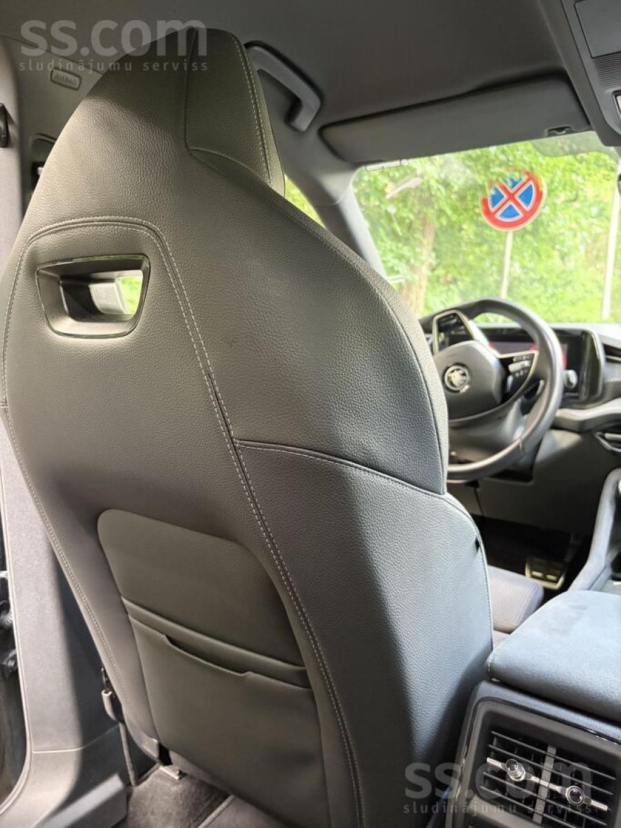 Grey Skoda Kodiaq 2024 in Riga, with an engine capacity of 2.00 L and mileage of 48 thousand km for 38900 €, photo 9 on AUTOMOTO.COM.LV