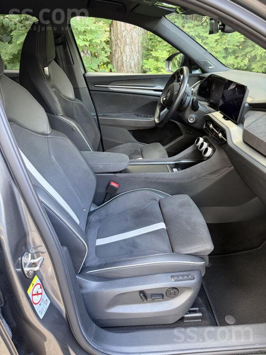 Grey Skoda Kodiaq 2024 in Riga, with an engine capacity of 2.00 L and mileage of 48 thousand km for 38900 €, photo 10 on AUTOMOTO.COM.LV