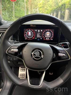 Grey Skoda Kodiaq 2024 in Riga, with an engine capacity of 2.00 L and mileage of 48 thousand km for 38900 €, photo 12 on AUTOMOTO.COM.LV