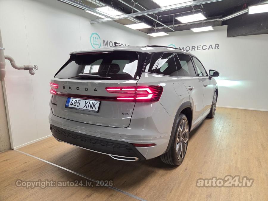 Серый Шкода Kodiaq 2024 в Таллин, объемом двигателя 2.00 л и пробегом 28 тыс. км за 46900 €, фото 7 на AUTOMOTO.COM.LV