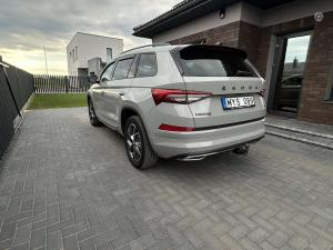 Grey Skoda Kodiaq 2024 in Panevezys, with an engine capacity of 1.97 L and mileage of 75 thousand km for 35900 €, photo 7 on AUTOMOTO.COM.LV