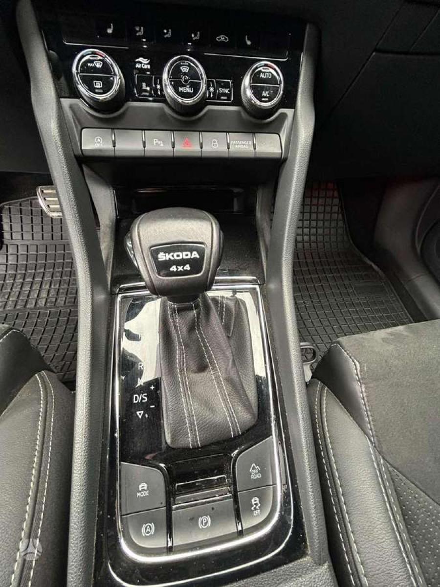 Grey Skoda Kodiaq 2024 in Panevezys, with an engine capacity of 1.97 L and mileage of 75 thousand km for 35900 €, photo 8 on AUTOMOTO.COM.LV