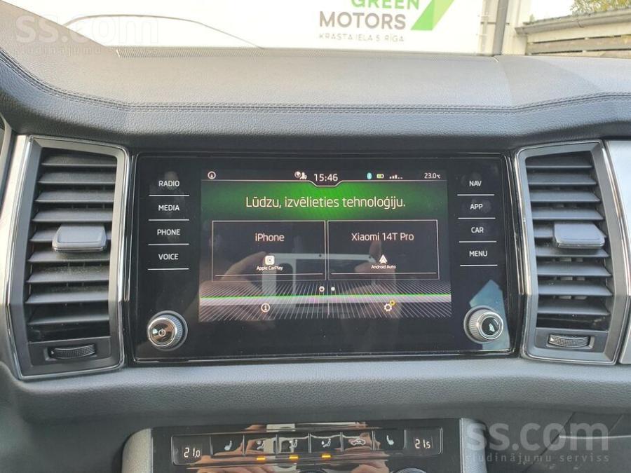 Pelēks Skoda Kodiaq 2024 Rīga, ar dzinēja tilpumu 1.50 L un nobraukumu 54 tūkst. km par 26900 €, foto 20 vietnē AUTOMOTO.COM.LV