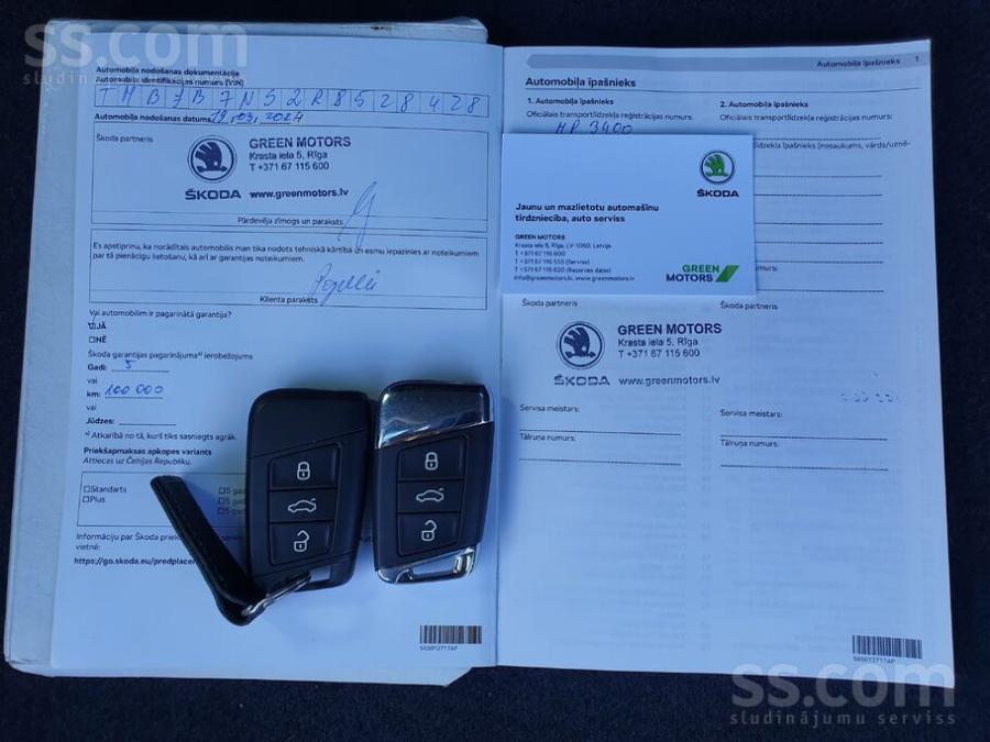 Pelēks Skoda Kodiaq 2024 Rīga, ar dzinēja tilpumu 1.50 L un nobraukumu 54 tūkst. km par 26900 €, foto 36 vietnē AUTOMOTO.COM.LV