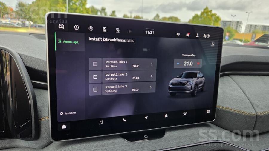 Pelēks Skoda Kodiaq 2024 Rīga, ar dzinēja tilpumu 1.50 L un nobraukumu 29 tūkst. km par 32500 €, foto 22 vietnē AUTOMOTO.COM.LV