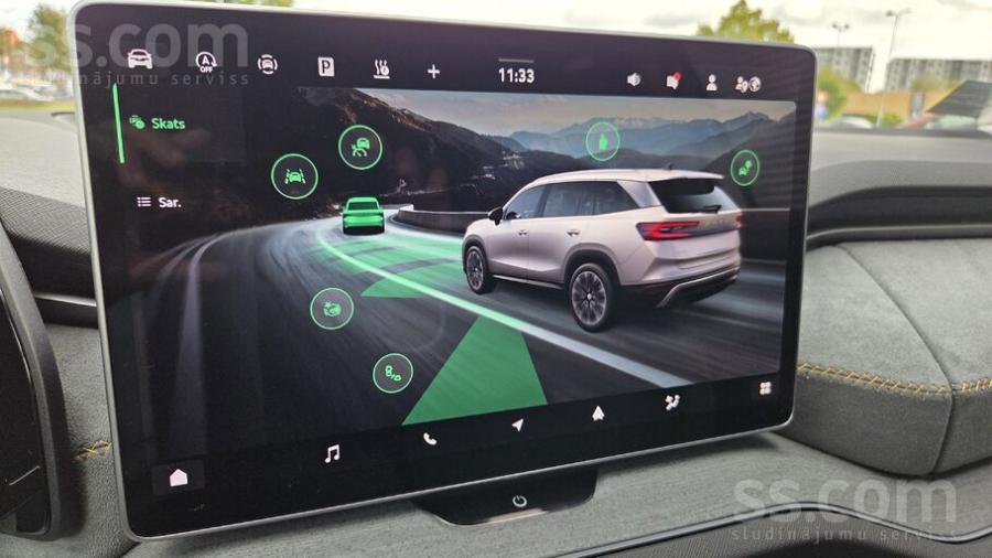 Pelēks Skoda Kodiaq 2024 Rīga, ar dzinēja tilpumu 1.50 L un nobraukumu 29 tūkst. km par 32500 €, foto 25 vietnē AUTOMOTO.COM.LV