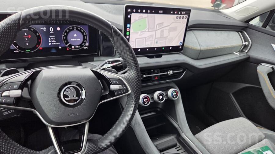 Pelēks Skoda Kodiaq 2024 Rīga, ar dzinēja tilpumu 1.50 L un nobraukumu 29 tūkst. km par 32500 €, foto 29 vietnē AUTOMOTO.COM.LV