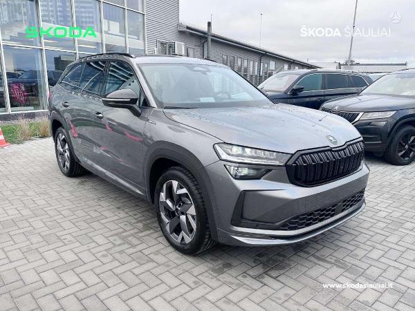 Grey Skoda Kodiaq 2025 in Siauliai, with an engine capacity of 1.97 L and mileage of 5 thousand km for 48300 €, photo 3 on AUTOMOTO.COM.LV