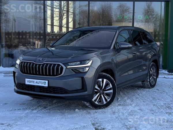Grey Skoda Kodiaq 2025 in Riga, with an engine capacity of 2.00 L and mileage of 5 thousand km for 41890 €, photo 1 on AUTOMOTO.COM.LV