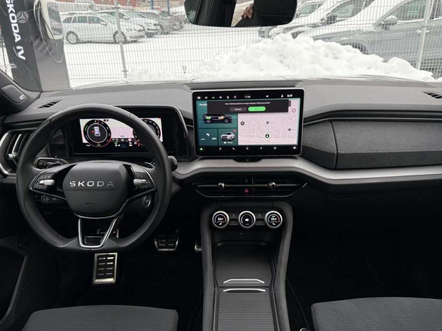 Pelēks Skoda Kodiaq 2025 Klaipėda, ar dzinēja tilpumu 1.50 L un nobraukumu 9 tūkst. km par 43500 €, foto 14 vietnē AUTOMOTO.COM.LV