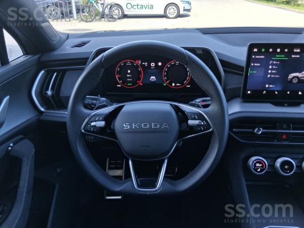 Pelēks Skoda Kodiaq 2025 Rīga, ar dzinēja tilpumu 1.50 L un nobraukumu 13 tūkst. km par 38900 €, foto 10 vietnē AUTOMOTO.COM.LV