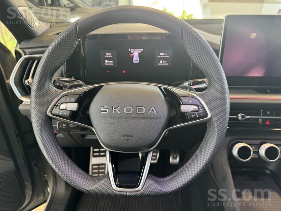 Grey Skoda Kodiaq 2025 in Valmiera, with an engine capacity of 1.50 L and mileage of 5 thousand km for 42700 €, photo 10 on AUTOMOTO.COM.LV