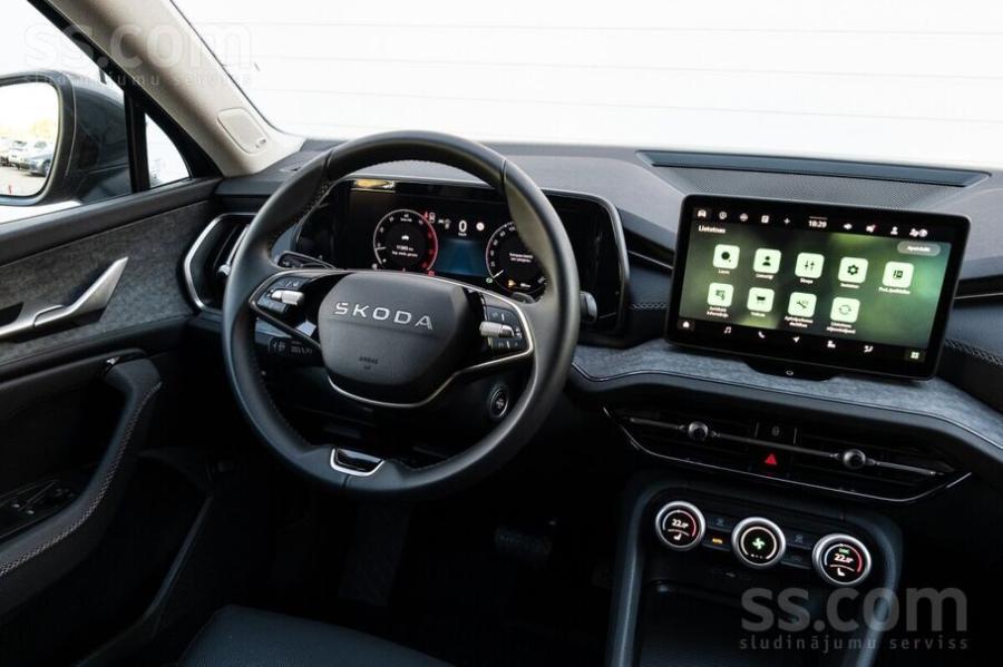 Серый Шкода Kodiaq 2025 в Рига, объемом двигателя 2.00 л и пробегом 11 тыс. км за 38950 €, фото 10 на AUTOMOTO.COM.LV