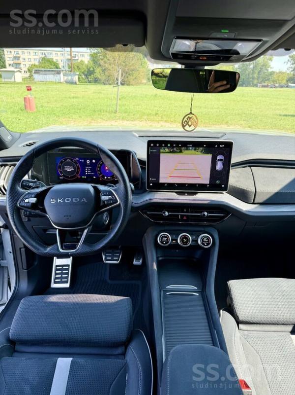 Grey Skoda Kodiaq 2025 in Riga, with an engine capacity of 2.00 L and mileage of 30 thousand km for 43000 €, photo 6 on AUTOMOTO.COM.LV