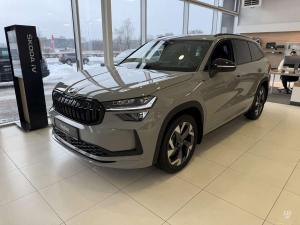 Grey Skoda Kodiaq 2026 in Klaipeda, with an engine capacity of 1.98 L and mileage of 2 thousand km for 46900 €, photo  on AUTOMOTO.COM.LV