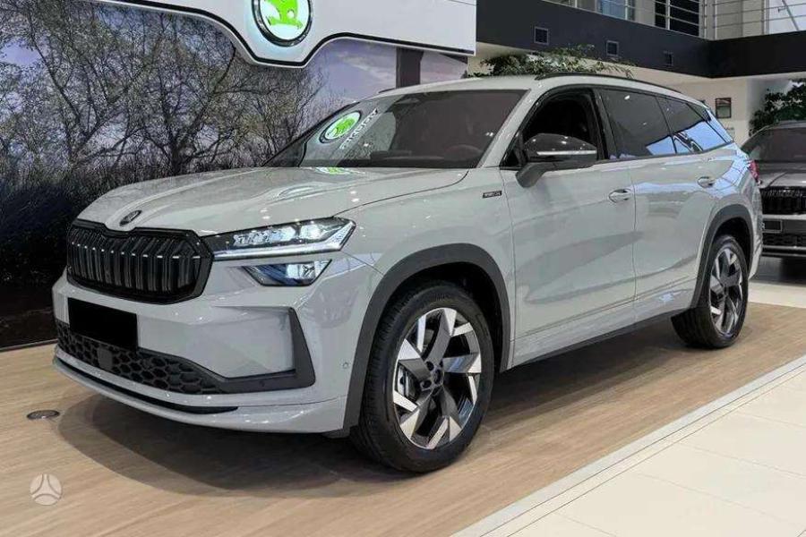 Pelēks Skoda Kodiaq 2026 Panevēža, ar dzinēja tilpumu 1.97 L un nobraukumu 5 tūkst. km par 47470 €, foto 6 vietnē AUTOMOTO.COM.LV
