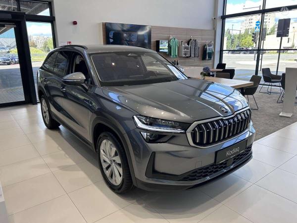 Grey Skoda Kodiaq 2026 in Vilnius, with an engine capacity of 1.50 L and mileage of 0 thousand km for 41350 €, photo 4 on AUTOMOTO.COM.LV
