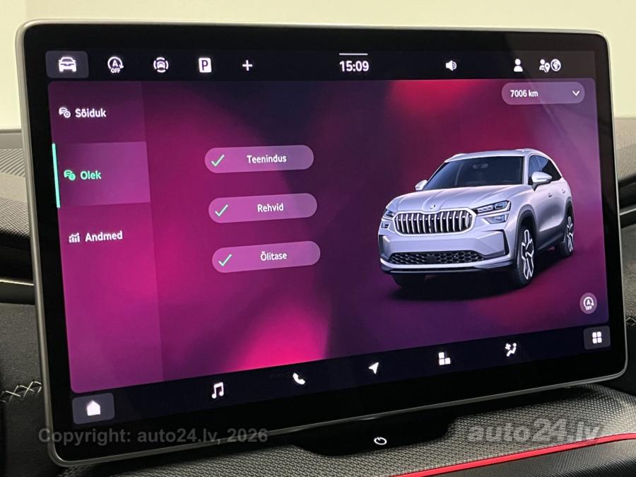 Pelēks Skoda Kodiaq 2026 Tallina, ar dzinēja tilpumu 1.50 L un nobraukumu 7 tūkst. km par 40900 €, foto 9 vietnē AUTOMOTO.COM.LV